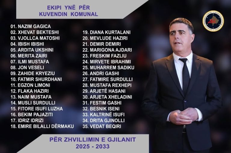 Lista e PDK-së për Gjilanin! - XL-Press